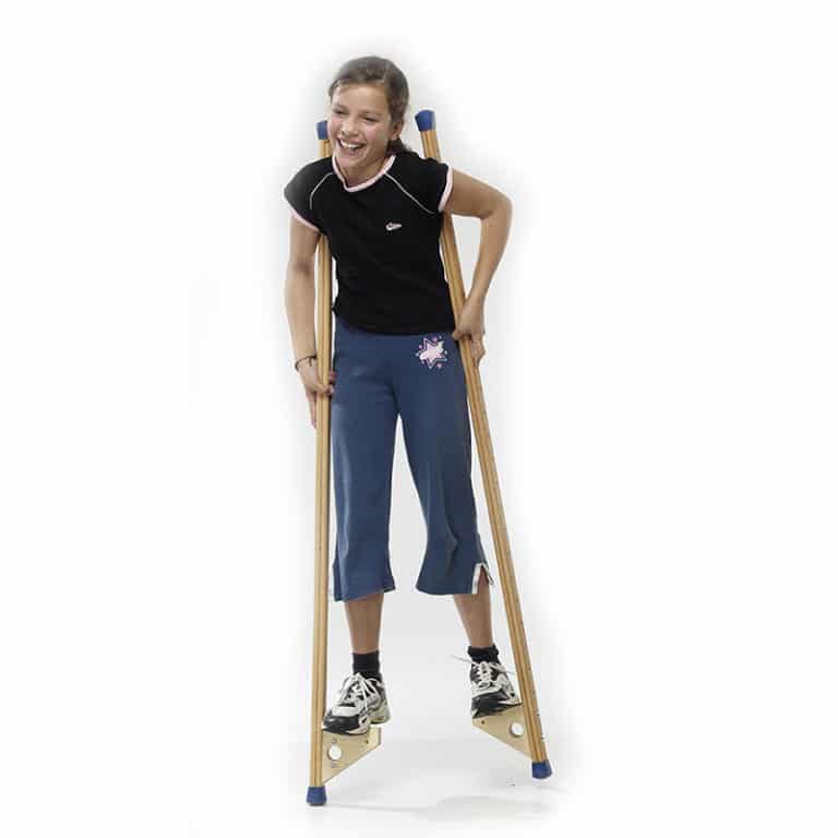 Echasses bois professionnelles 140 cm, jeu d'équilibre.